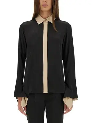 Max Mara Color Block Shirt - Black