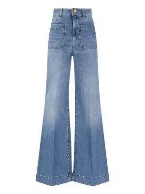 Chloé Palazzo Jeans - Blue