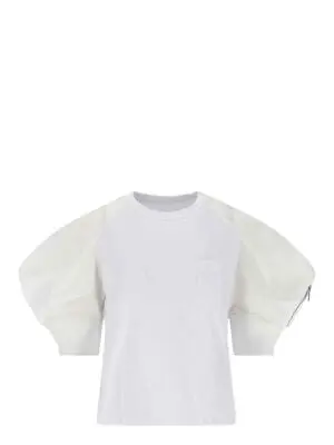 Sacai Balloon Sleeve T-shirt - White