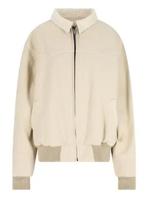 MAISON MARGIELA Four Stitches Zip Jacket - Beige