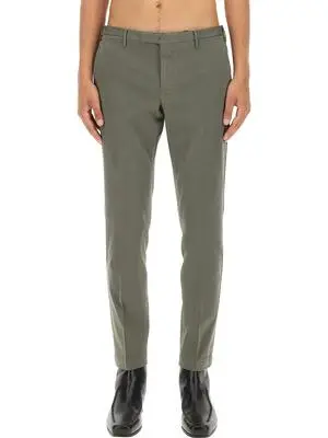 PT TORINO Slim Fit Cotton-blend Pants - Green
