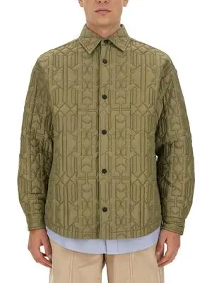 Palm Angels Monogram Shirt - Military Green