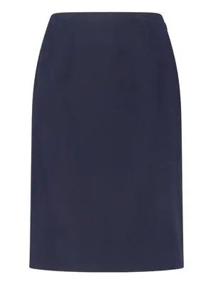 Loro Piana Vivian Cashmere Midi Skirt - Blue
