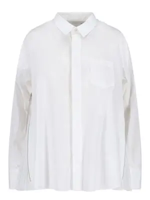 Sacai Cotton And Chiffon Shirt - White
