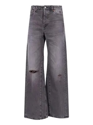 Our Legacy Treble Cut Wide Leg Jeans - Gray