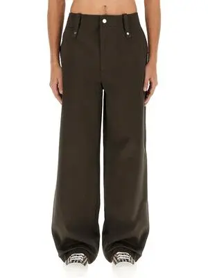Burberry Cotton Trousers - Brown