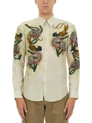 Dries Van Noten Printed Shirt - Powder