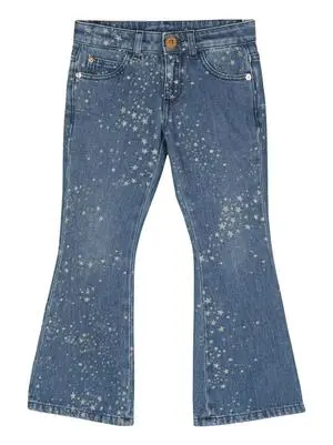 Versace Glitter Print Jeans - Denim