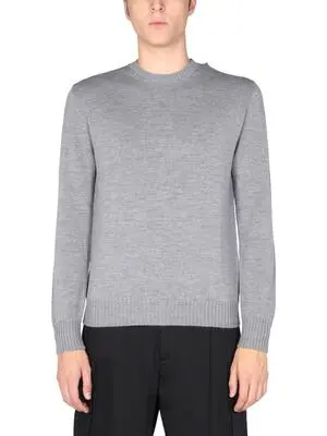 BALLANTYNE Crew Neck Sweater - Grey
