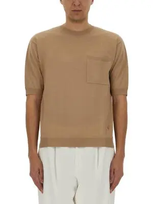 Moschino Wool And Silk Sweater - Beige