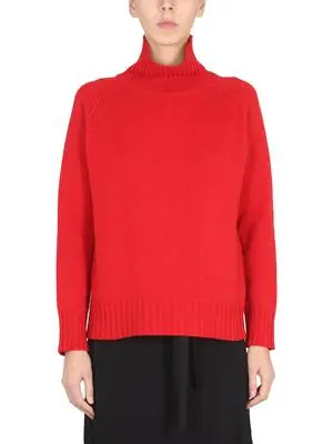 STEFANO MORTARI Turtleneck Top - Red