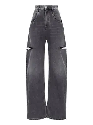 MAISON MARGIELA Cut-out Detail Jeans - Black