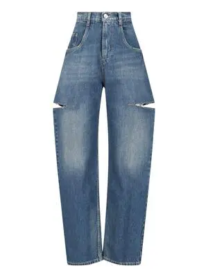 MAISON MARGIELA Cut-out Detail Jeans - Blue