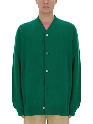 Comme Des Garçons Wool Cardigan - Green