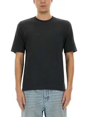 Saint Laurent T-shirt With Logo - Black