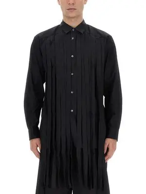 Comme Des Garçons Fringed Shirt - Black