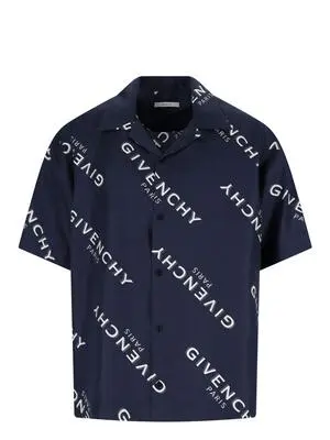 Givenchy Bowling' Silk Shirt - Blue