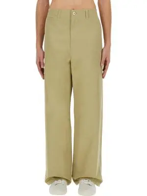 Burberry Straight Leg Trousers - Beige