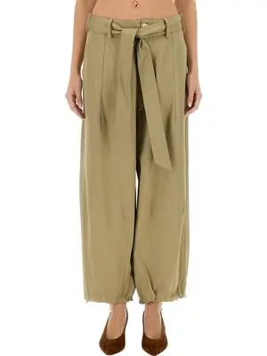 ALYSI Belted Pants - Beige