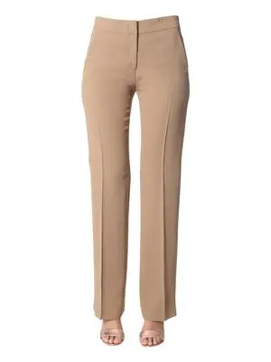 N°21 Straight Leg Pants With Side Band - Beige