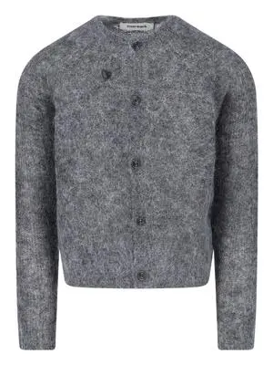 TONYWACK Crew-neck Cardigan - Gray