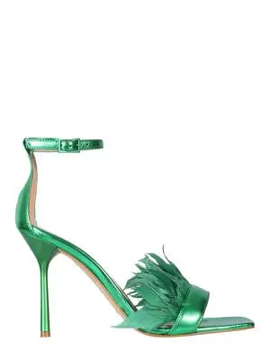 LEONIE HANNE X LIU JO Camelia Feather Sandals - Green