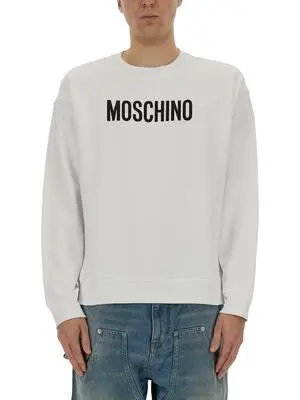 Moschino Logo Sweatshirt - White