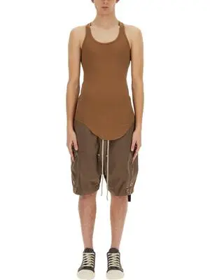 Rick Owens Cotton Tank Top - Brown
