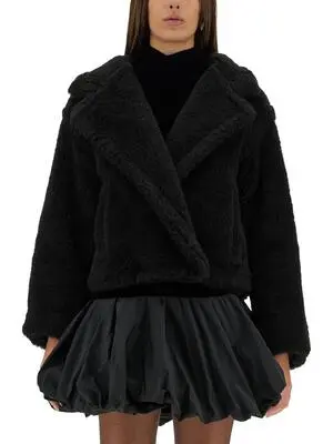 Max Mara Teddy Bear Oggeri Short Coat - Black