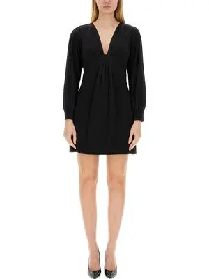 Michael Kors V-neck Dress - Black