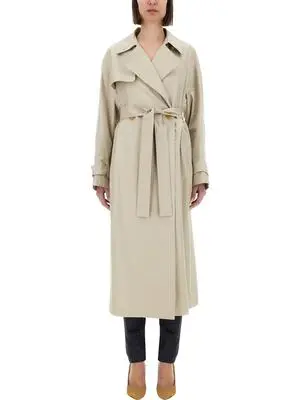 Max Mara Long Trench Coat - Beige