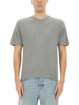 Saint Laurent T-shirt With Logo - Grey