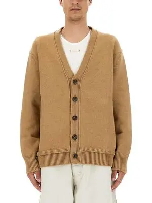 MAISON MARGIELA V-neck Cardigan - Beige