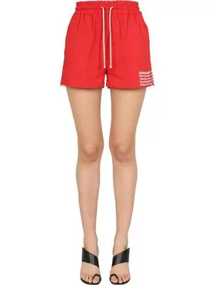 DEPARTMENT 5 Logo Print Shorts - Red