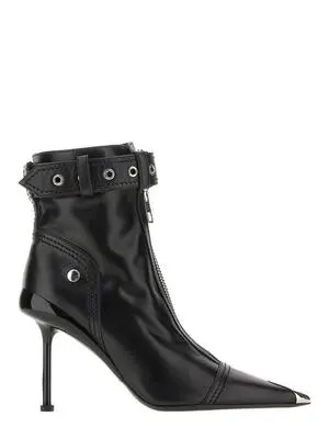 Alexander McQueen Slash Biker Boots - Black