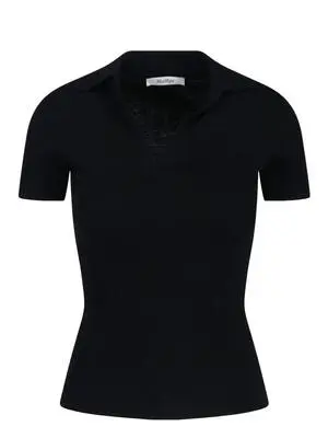 ZANONE Virgin Wool Polo Shirt - Black