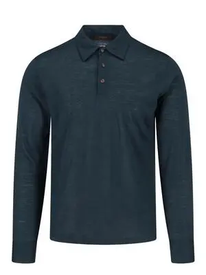 ZANONE Virgin Wool Polo Shirt - Green