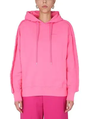 AMBUSH Embroidered Logo Sweatshirt - Fuchsia