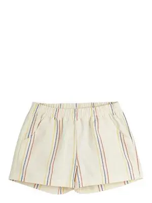 MINI RODINI Stripe Y/d Woven Shorts - White