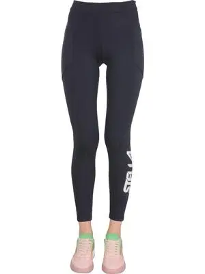 Stella McCartney Leggings With Scuba Logo - Blue