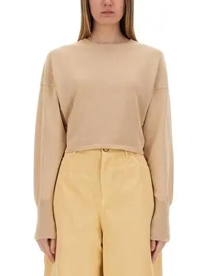 ALYSI Cropped Shirt - Nude