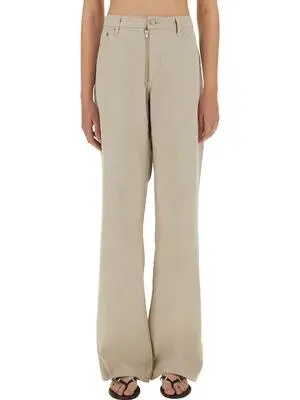 Paloma Wool Asia Wide-leg Trousers - Beige