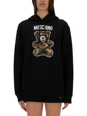 Moschino Hooded Sweatshirt - Black