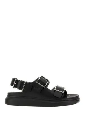 Alexander McQueen Leather Sandals - Black