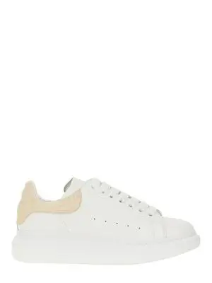 Alexander McQueen Leather Low Top Sneaker - White