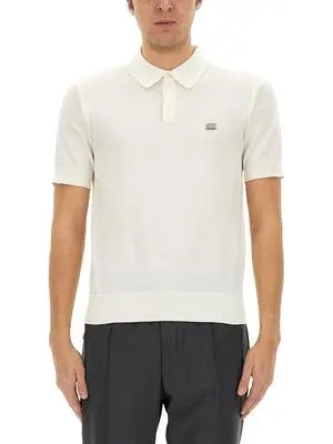 Dolce & Gabbana Polo With Logo - White