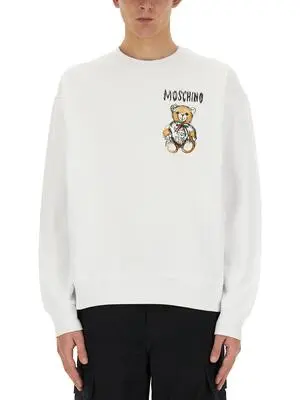 Moschino Printed Sweatshirt - White
