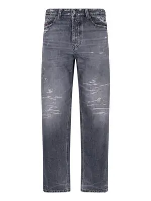 DIESEL 1988 D-ark Straight Leg Jeans - Gray