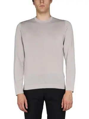 DRUMOHR Cotton Crew Neck Sweater - Dove