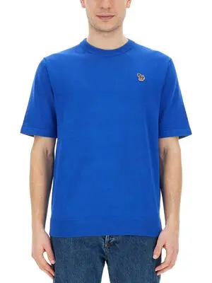 Paul Smith Zebra" T-shirt - Blue